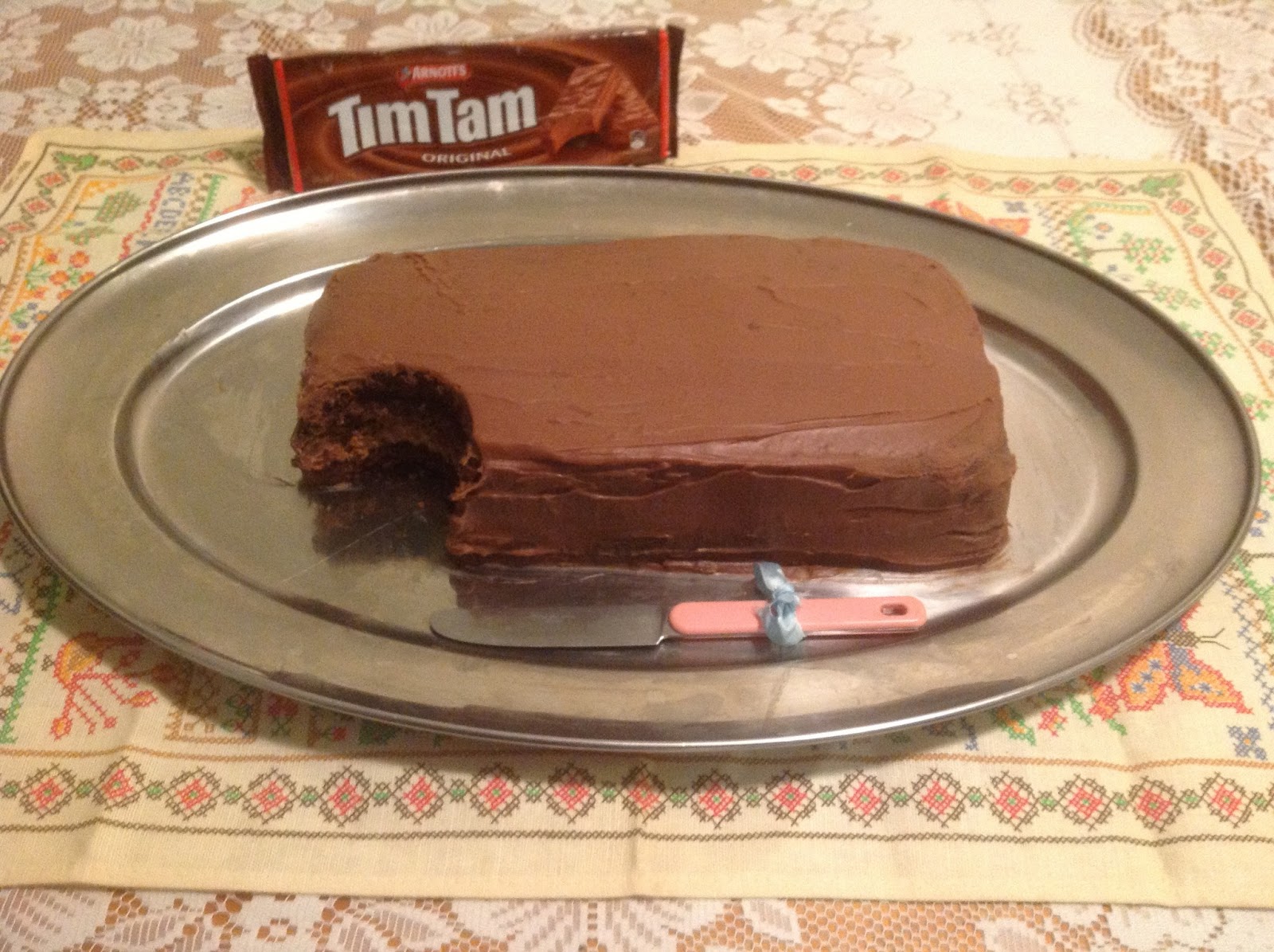 Cakes and Splatters: Tim Tam Cake