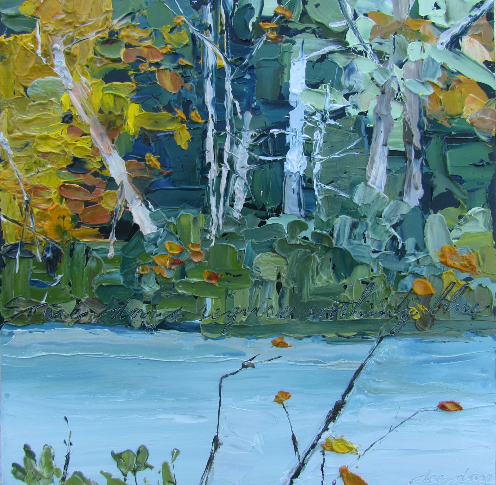 Dee Day Art Journal: "Soothing Blue"