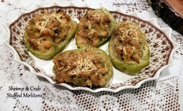 Fleur de Lolly: Shrimp and Crab Stuffed Mirlitons