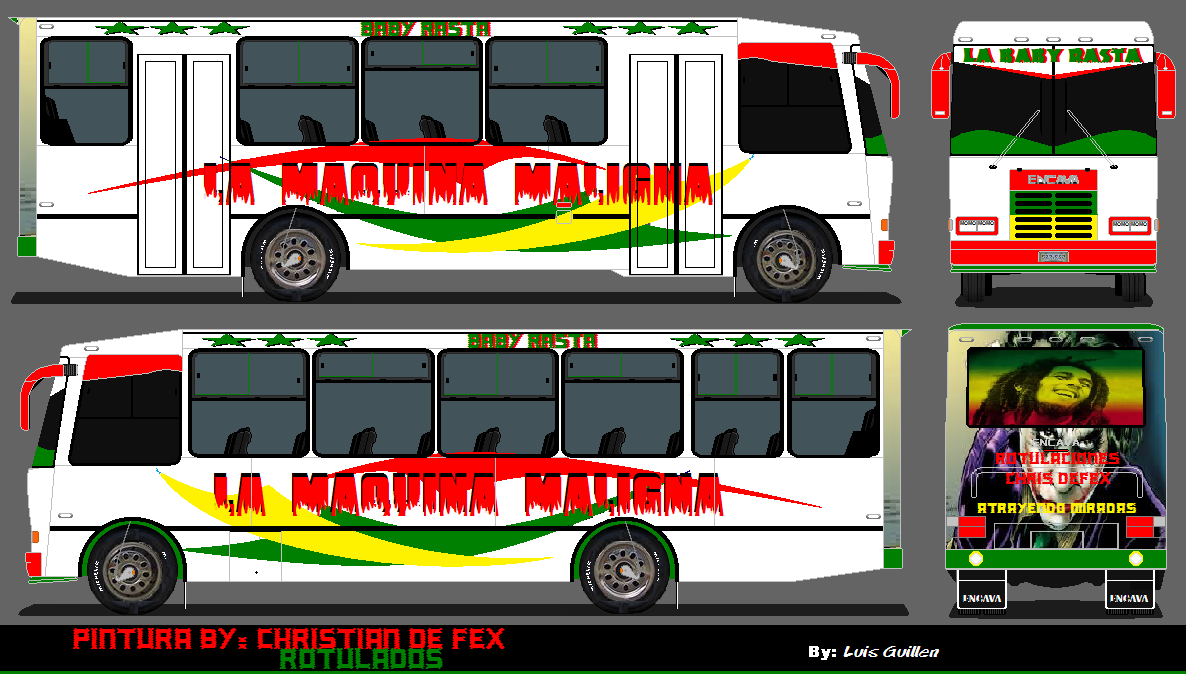 Diseños Autobuses Venezuela: Encavas Pintadas