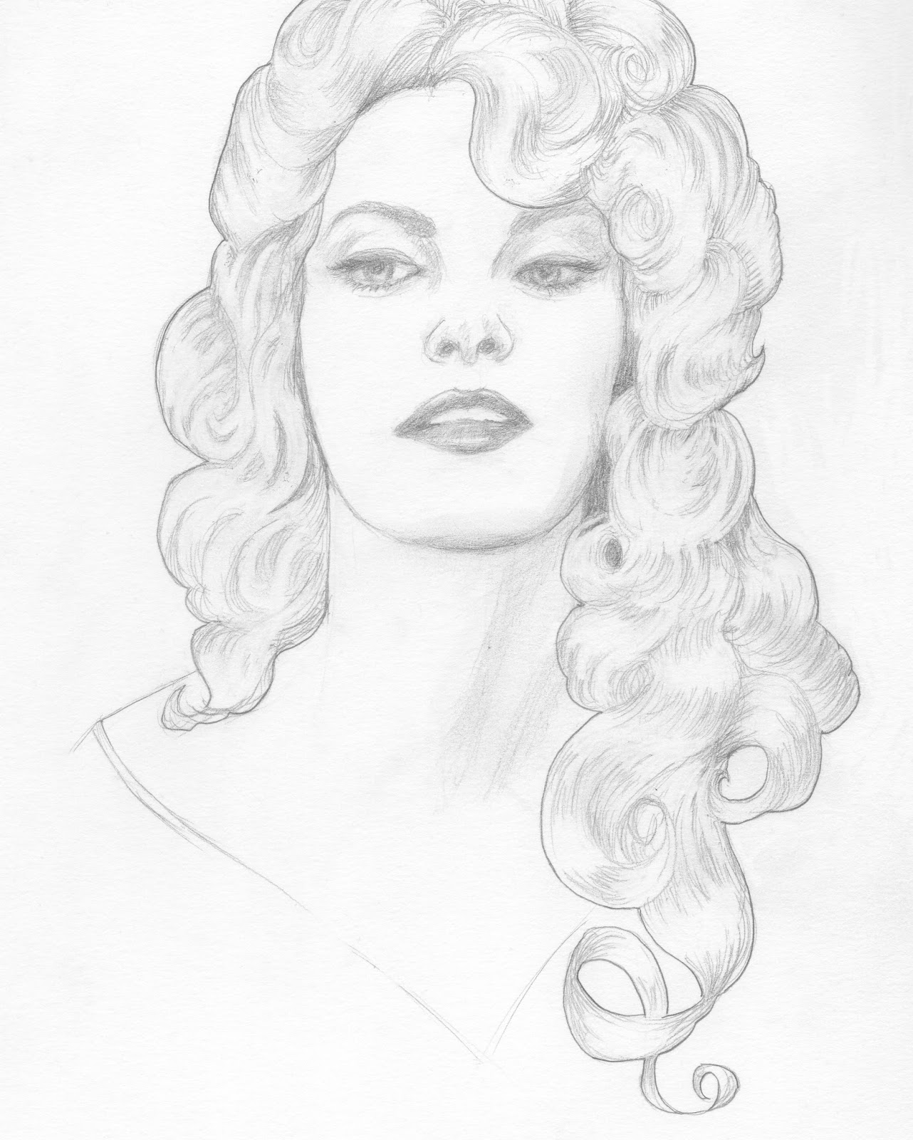Carmen Beecher: Celeste, Graphite Drawing on Paper, 8x10
