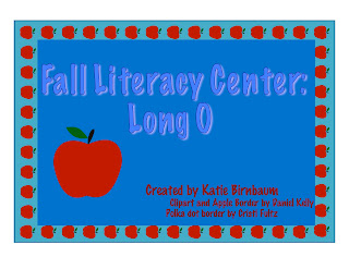 Savvy in Second: Fall Literacy Center Freebie!