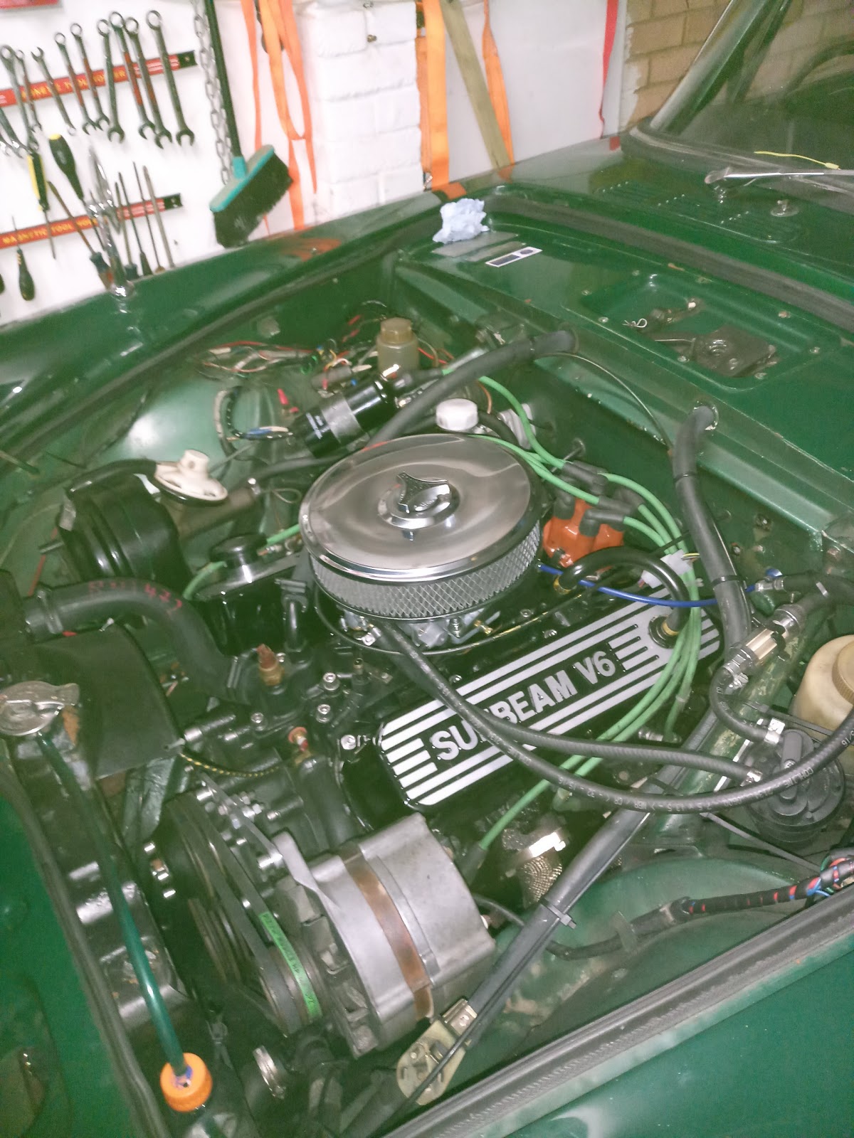 Sunbeam Alpine Series 3 conversion to V6 2.8: New Rocker covers