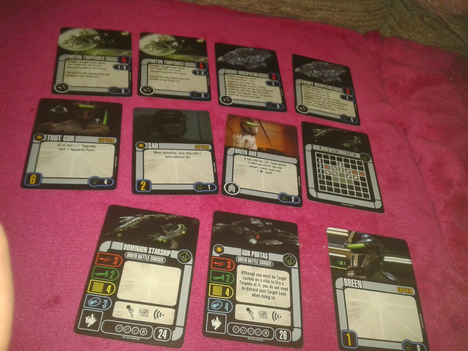 Star Trek Attack wing Gor Portas Breen Battle Cruiser for the Dominion ...