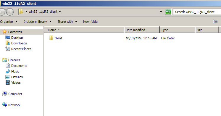Oracle Client 11g Installation On Windows