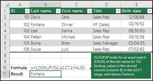 Arivilm: Vlookup() function