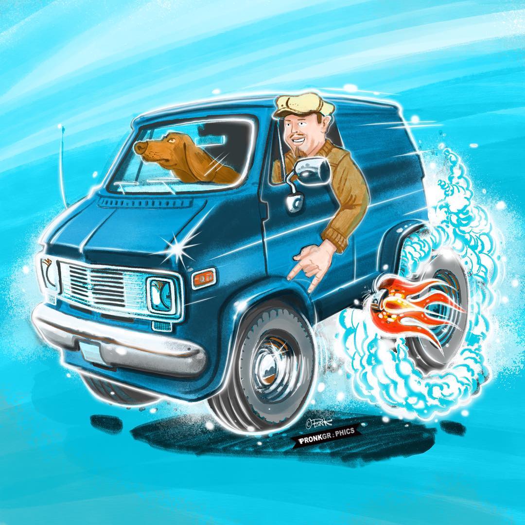 Bedford CF2 Van: Van Art by Tim Pronk