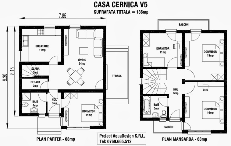 Proiecte case mici: Proiect casă mică CernicaV5
