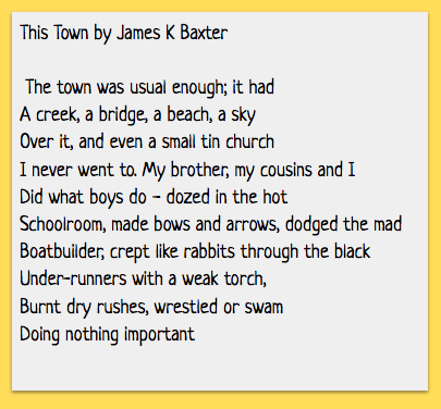 Moana Learning Hub: Inspired by James K Baxter