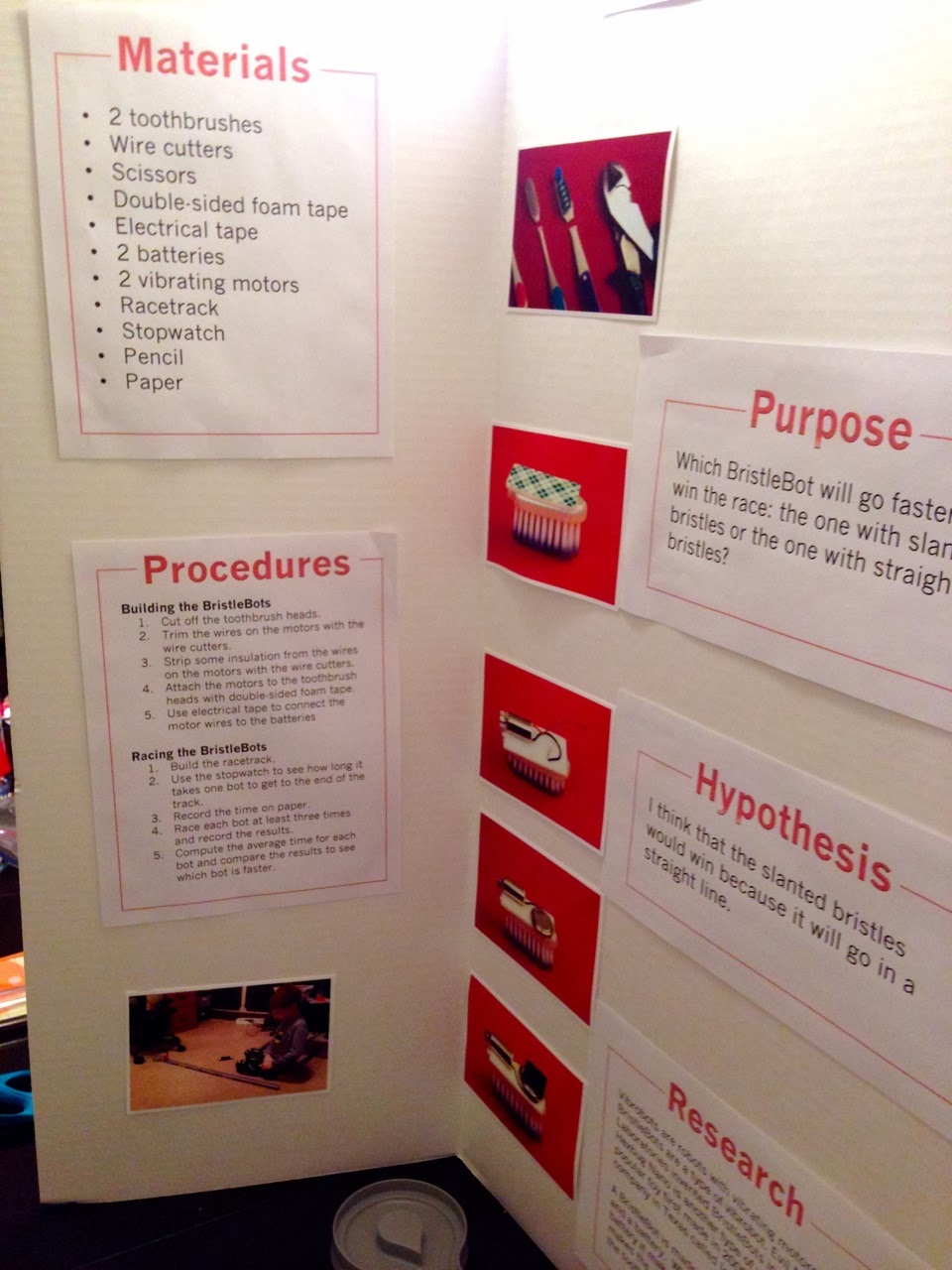 Conner Family Blog: Racing BristleBots