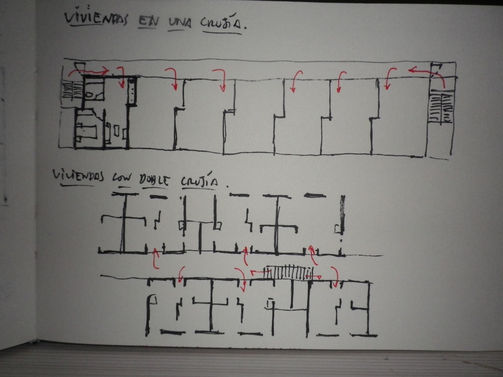 SIMÓN MERINO, ÁLVARO: VIVIENDAS CON DOBLE CRUJIA