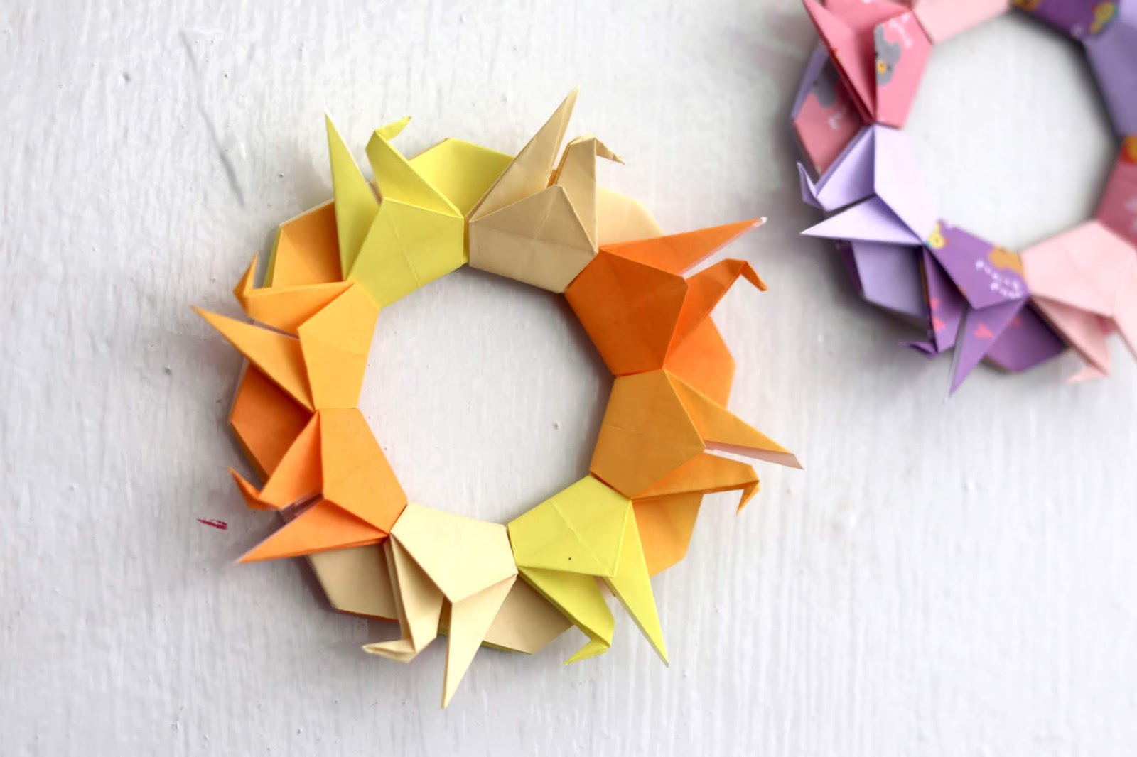 Tutorial #124: Origami Crane Wreath | The Idea King