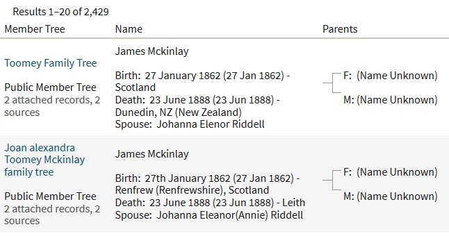 Family Tree Knots: A McKinlay in New Zealand