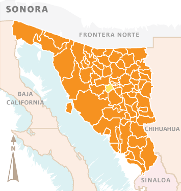 Rayón, Sonora: Localización