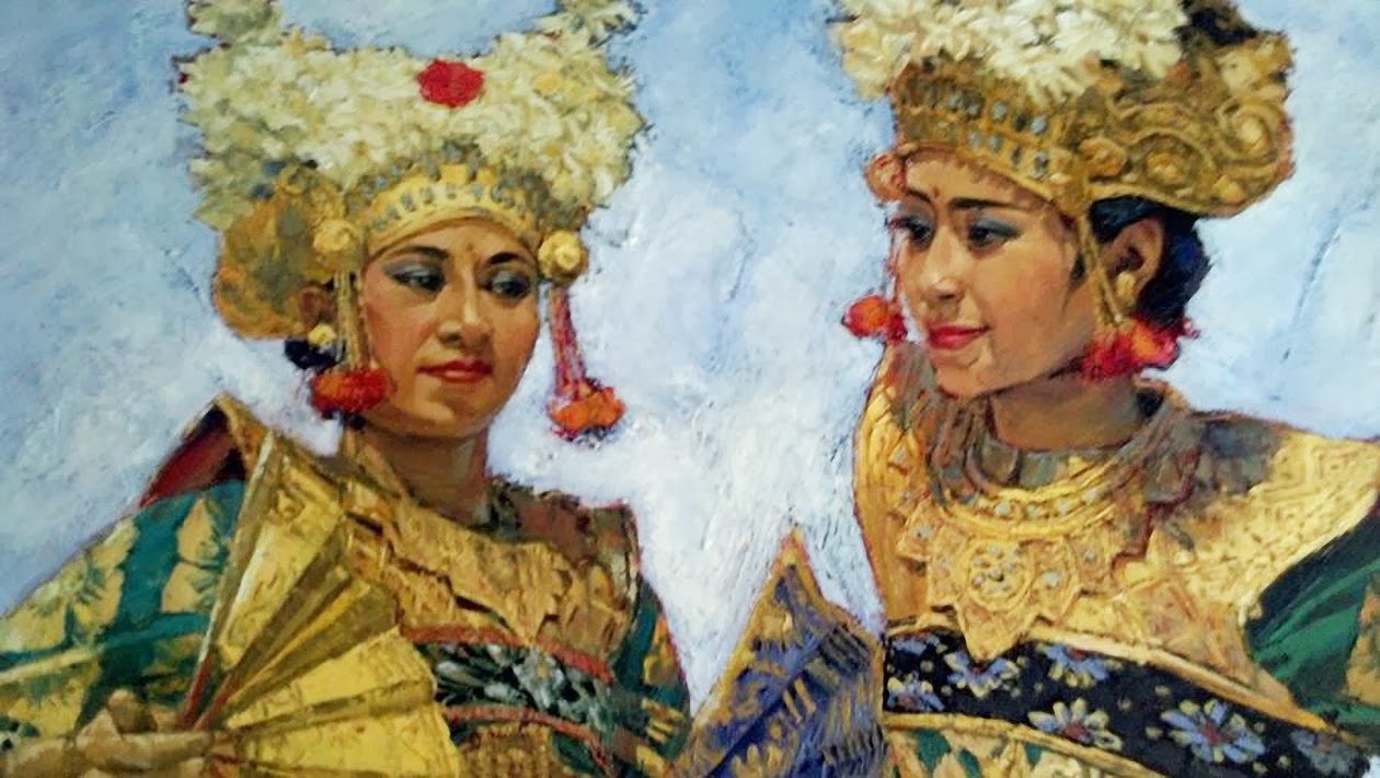 28 Karya Lukisan Tarian Bali yang Artistik