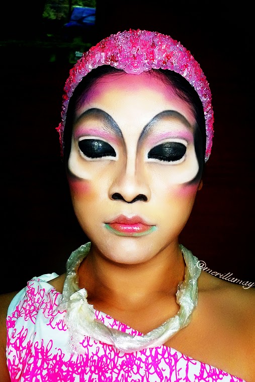 Alien Inspired Makeup : Martian Bride