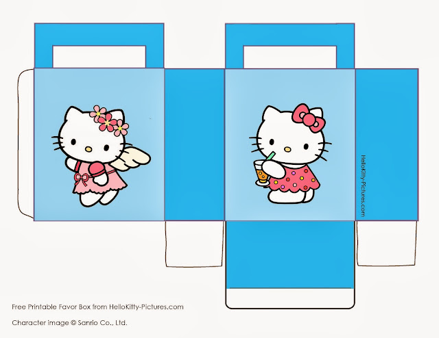 Hello Kity Birthday Free Printable Party Boxes. - Oh My Fiesta! in english