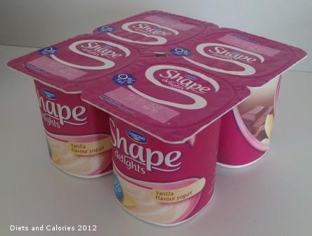 Diets and Calories: Shape Delights Yogurt Range by Danone