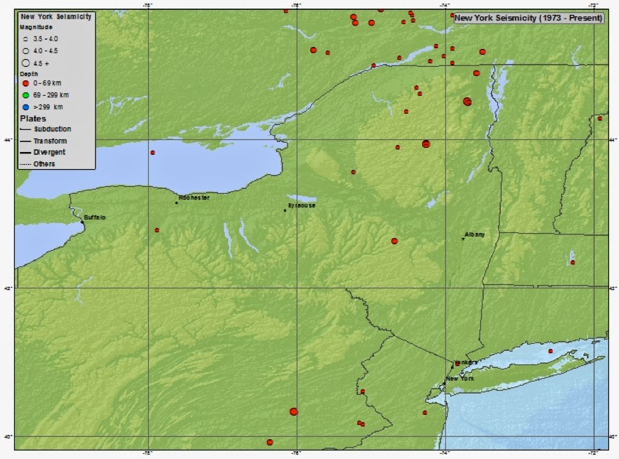Earthquakes In The East Are Felt Over Larger Areas Even