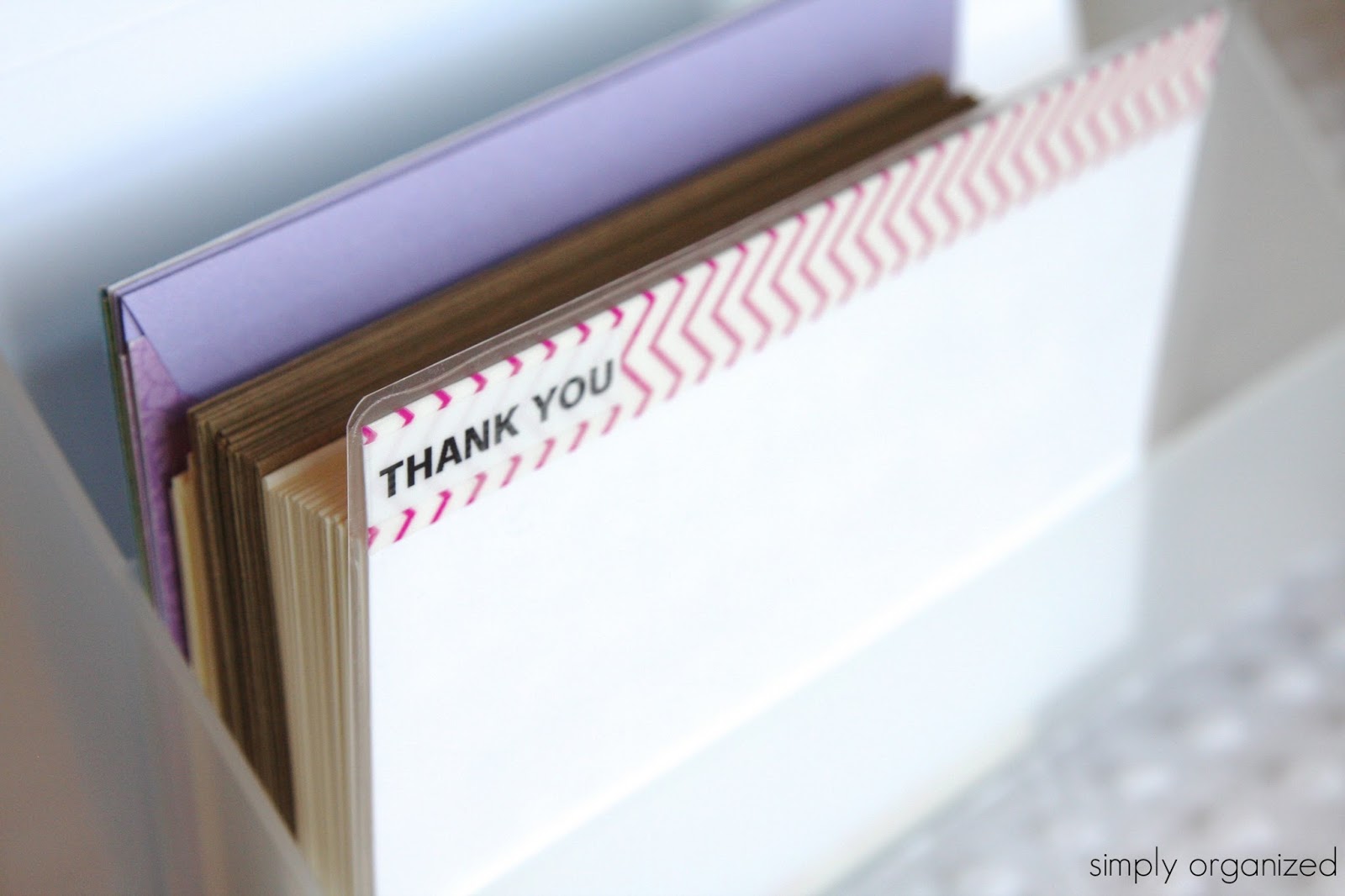 DIY: Greeting Card Organizer - Simply Organized