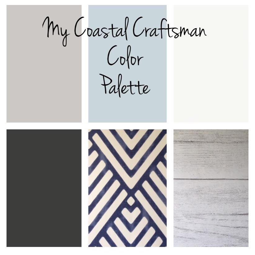 My Coastal Craftsman Color Palette