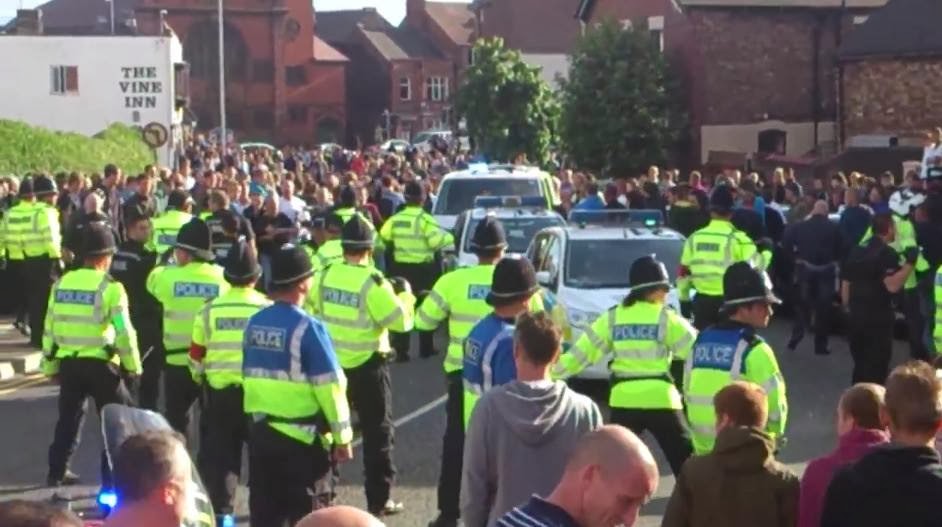 Football Hooligan Pictures: Port vale v Wolves 31 Aug 2013 NINE PICTURES