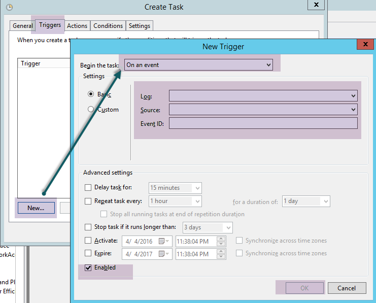 PowerShell Post: Trigger a PowerShell script from Schedule Task