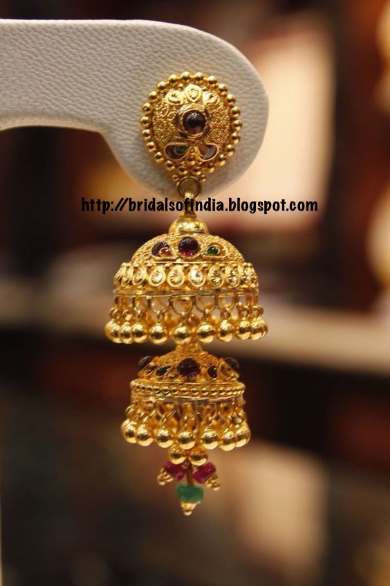 Fashion world: Pinjada jhumka designs