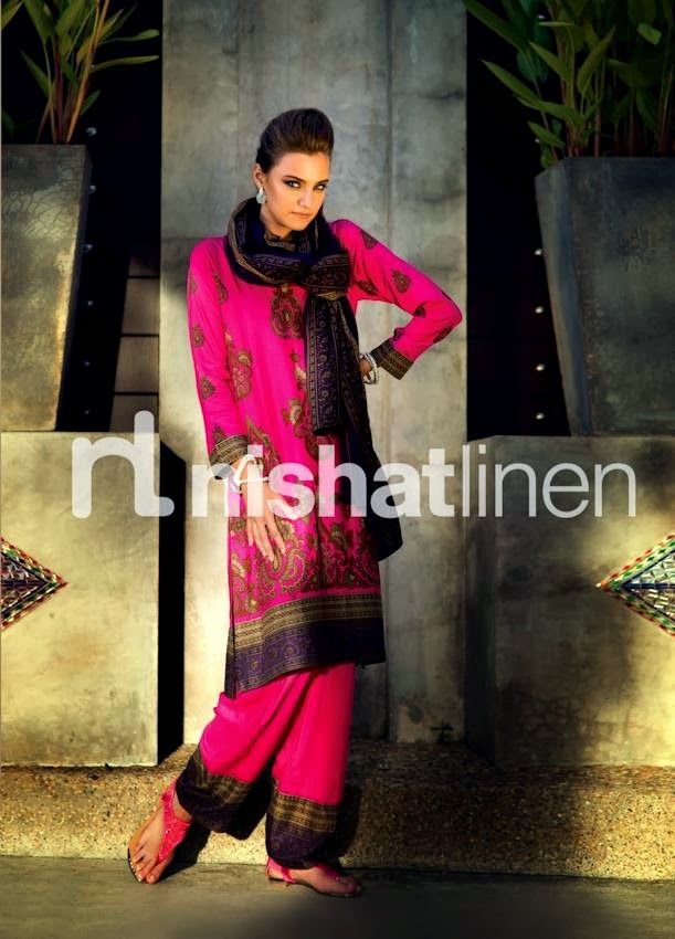 Nishat Linen Winter Designs 2013-2014 Catalogue | Nishat Winter / Fall ...