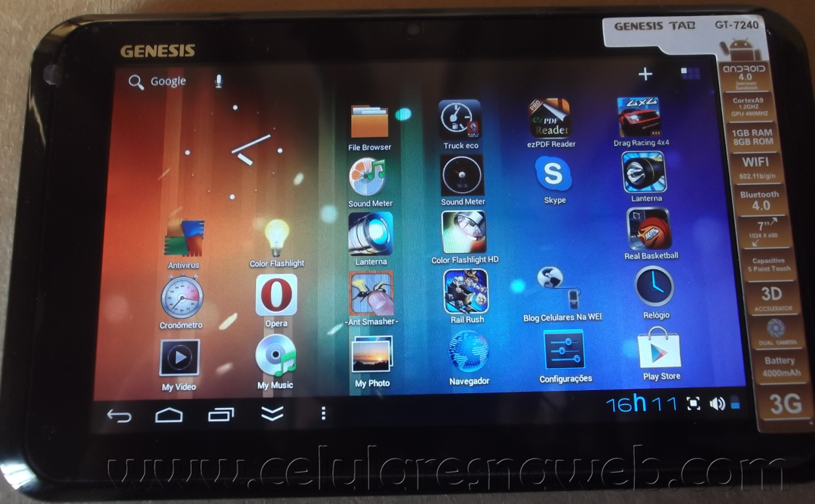 Tablet Genesis GT-7240: Review completa | Celulares Na WEB