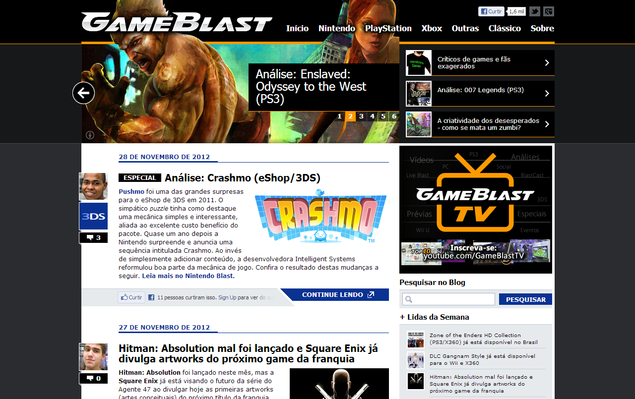 Novo GameBlast traz o conteúdo do Nintendo Blast, PlayStation Blast ...