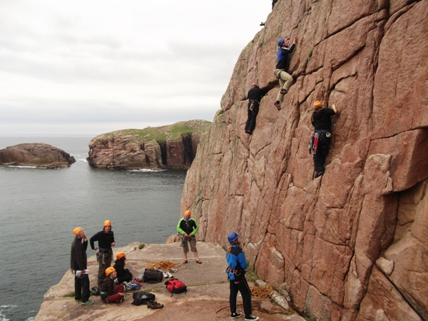 Donegal Rock Climbing. Unique Ascent: Rock climbing on Gola Island