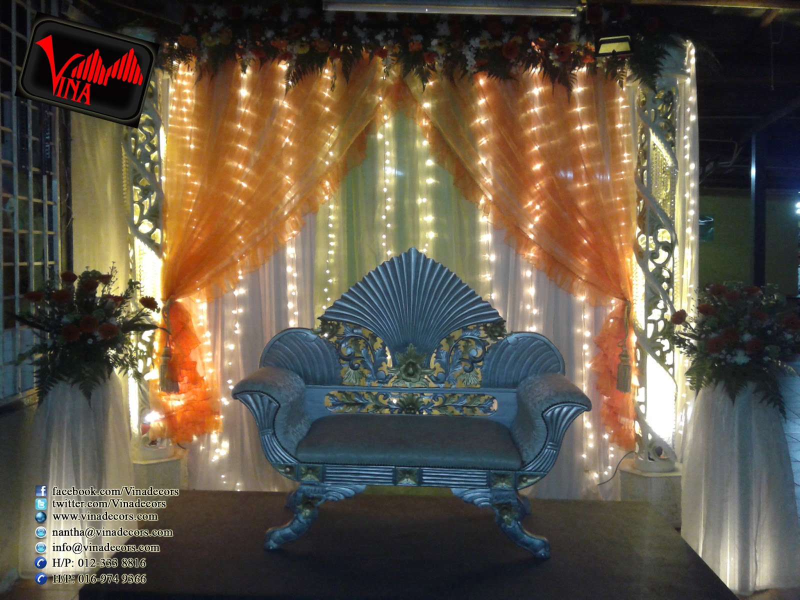 Vina Canopy & Decor: Engagement and Wedding Dinner Backdrops Concept ...