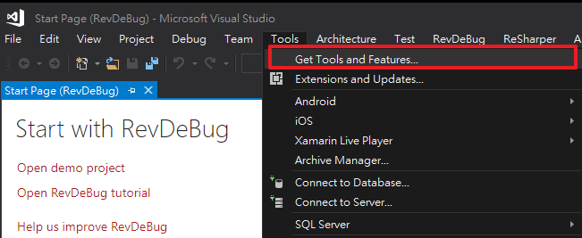 如何在 Visual Studio 2017 安裝 .NET Framework (How to install .NET Framework on Visual Studio)