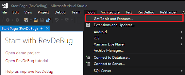 如何在 Visual Studio 2017 安裝 .NET Framework (How to install .NET Framework on Visual Studio)