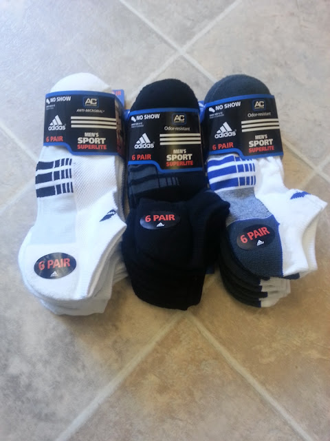 Adidas Collection: Adidas Sport Superlite No Show Ankle Socks 6 Pack