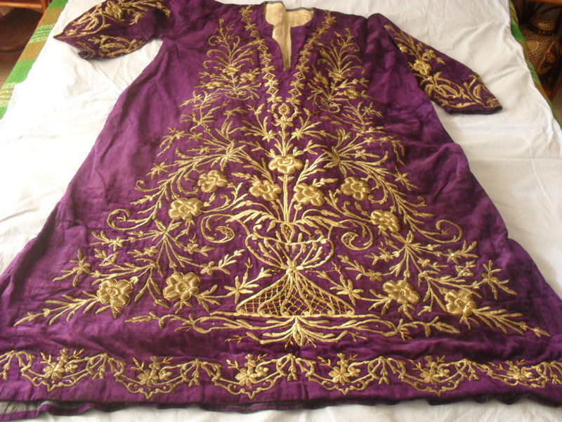 All The Pretty Dresses: Purple Ottoman Robe with Gold Embroidery