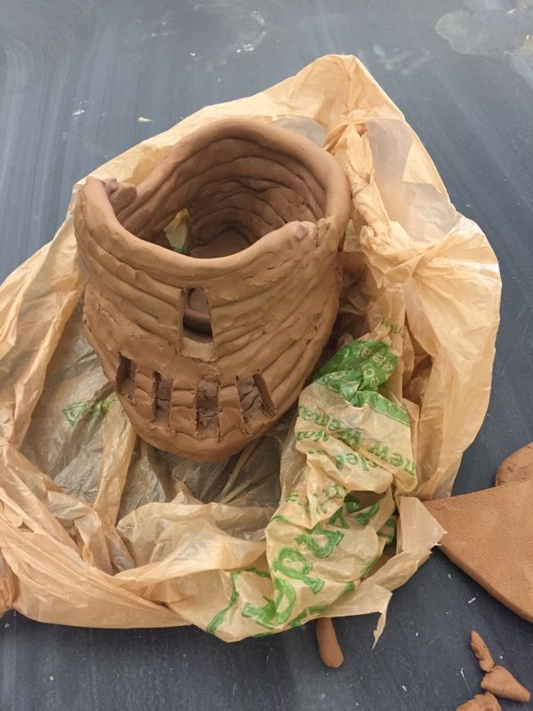 Clay shares: Abstract coil nature project