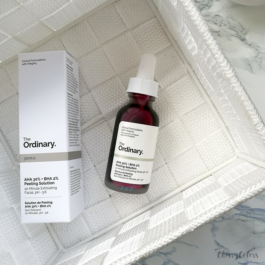 The Ordinary AHA 30% + BHA 2% Peeling Solution - Cherry Colors ...