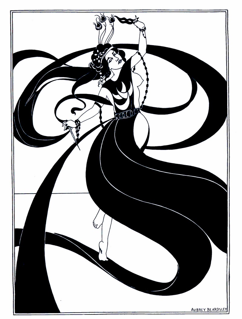 split complementary: Illustration Unit: Aubrey Beardsley