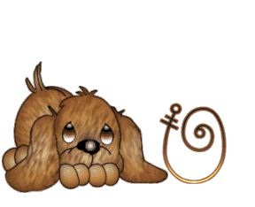 Alfabeto animado de perrito agachado. - Oh my Alfabetos!