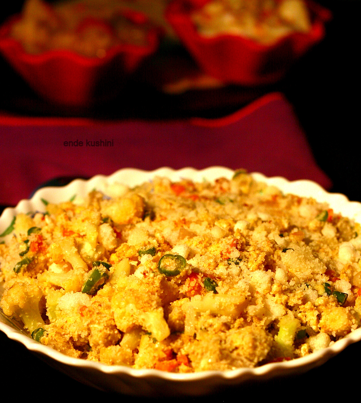 Ende Kushini: Veg fried puttu