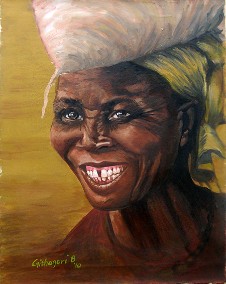 AuraGem's Painterly Songlines: Luhya Woman