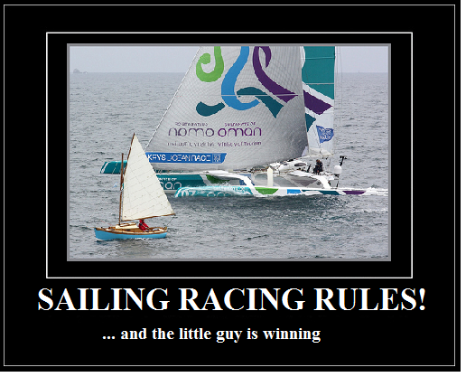 Motivational Poster: sailing racing rules! ~ Terraferma Sailors