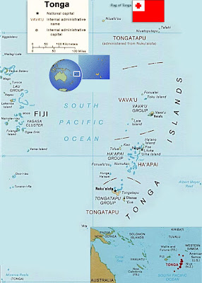 TONGA - GEOGRAPHICAL MAPS OF TONGA ~ Klima Naturali™