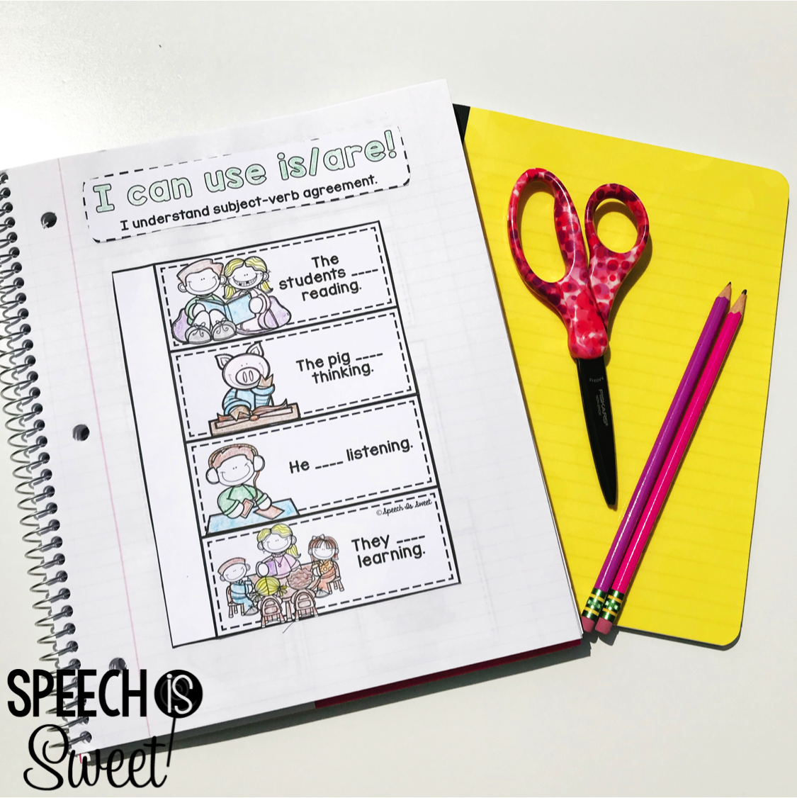 August Interactive Language Notebook - Speech is Sweet