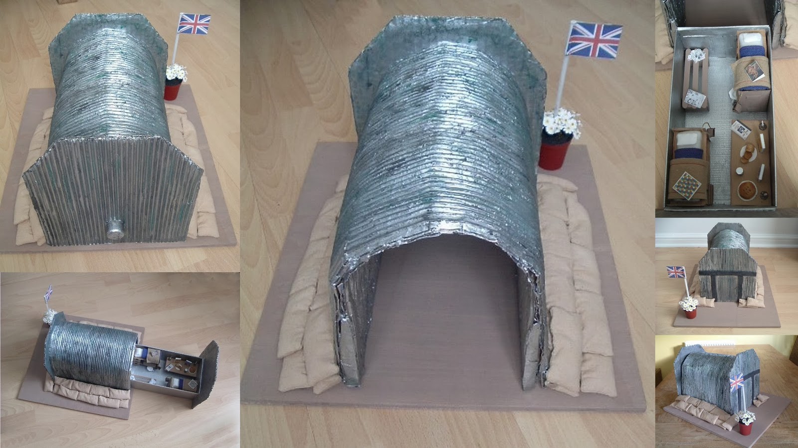 Nothing Is Impossible........: Model of a WWII Air Raid Shelter