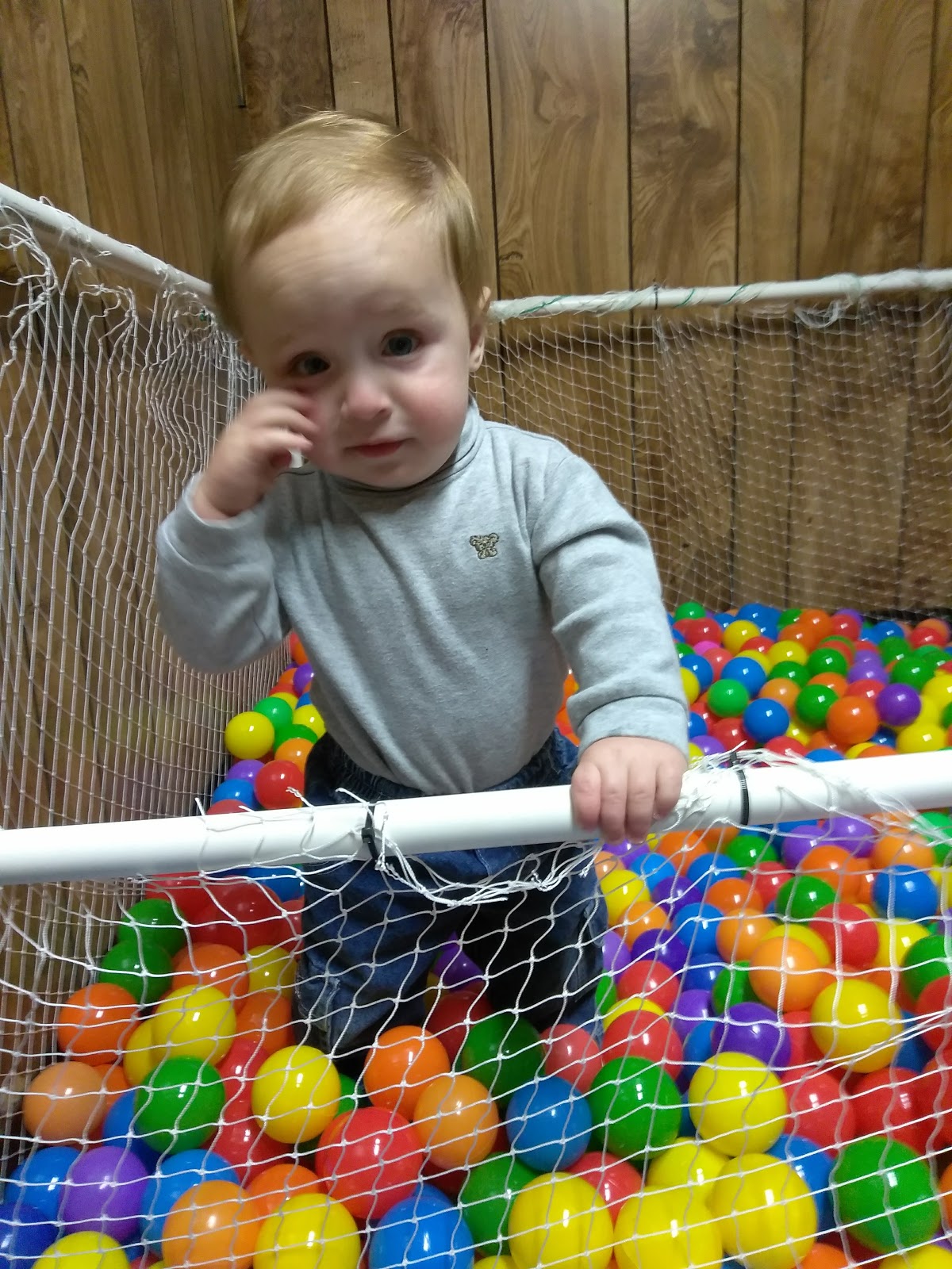 Andrew, Jonathan & Alexander: PVC Pipe Ball Pit