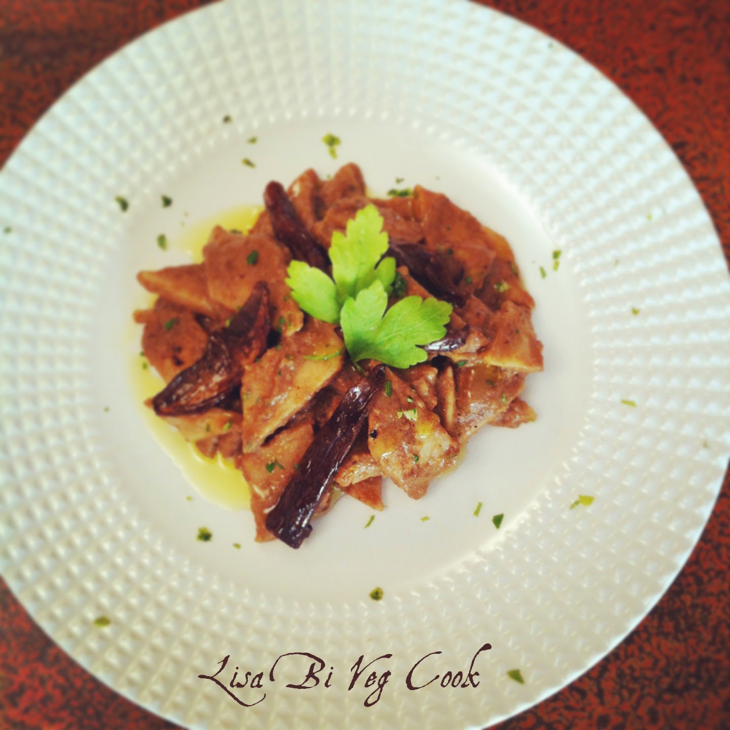 Lisa Bi Veg Cook: TESTAROLI LIGURI CON CREMA DI FUNGHI PORCINI ...