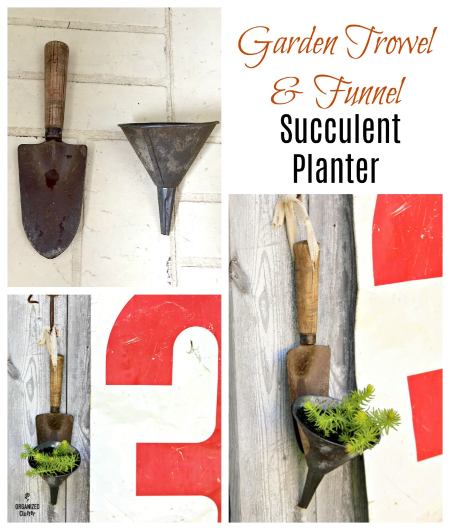 A Funnel Planter from Garage Sale Finds & Other Funnel Ideas ...